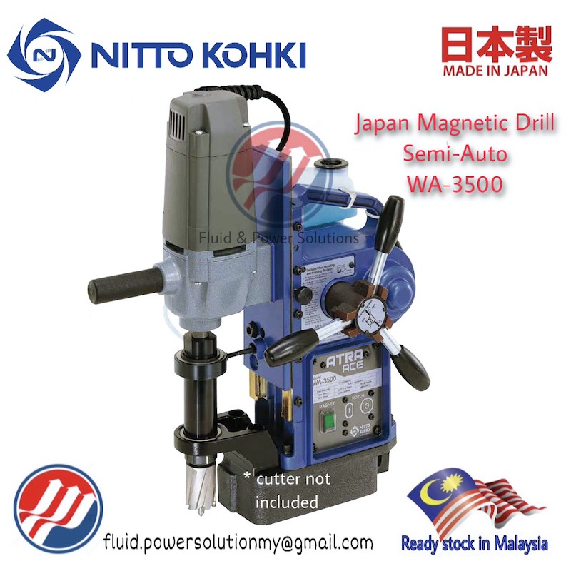 Genuine "Nitto Kohki" WA-3500 Semi-Auto Magnetic Drill ,"Made in Japan ...