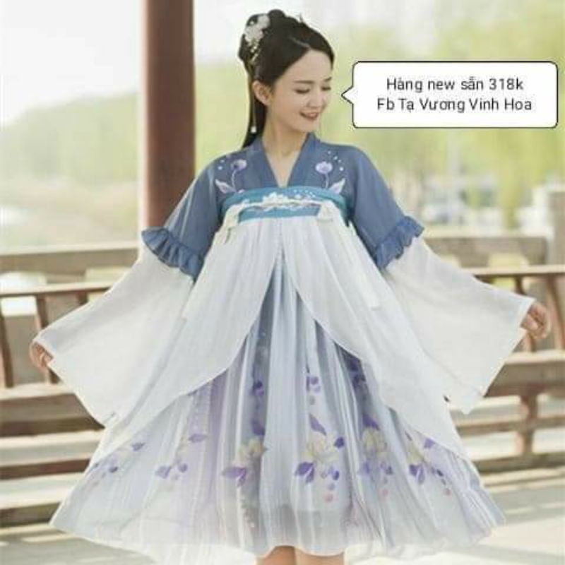 Authentic long-sleeved wide-leg reformed Hanfu | Shopee Malaysia