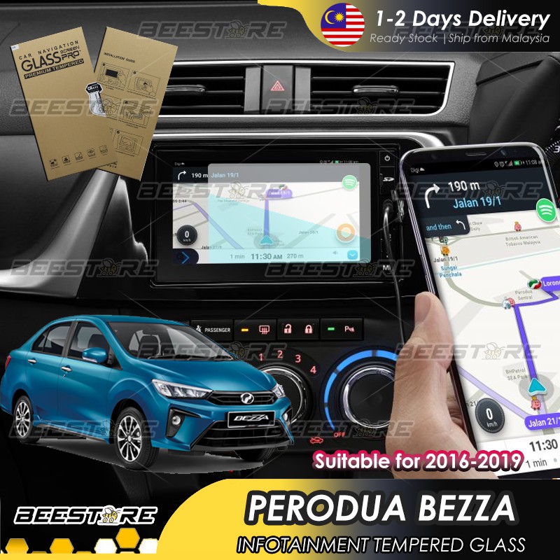 Perodua BEZZA Advance Head Unit Screen Infotainment Tempered Glass ...