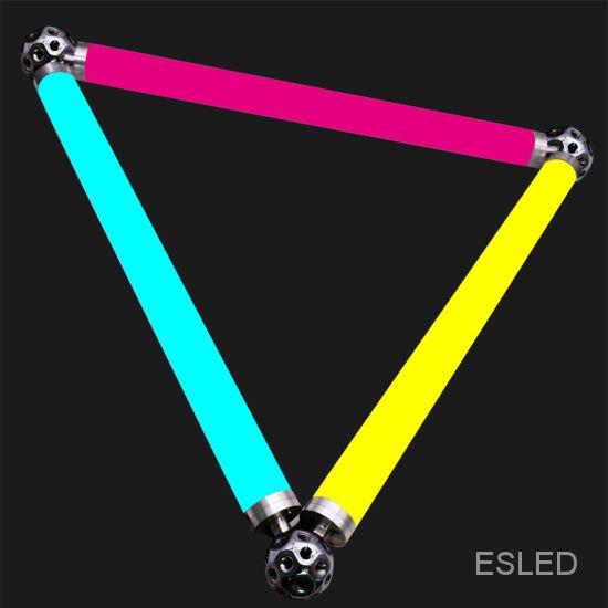 LED PIXEL One Meter D40 3D LED Pixel Tube 24VDC 360 Degree Light ...