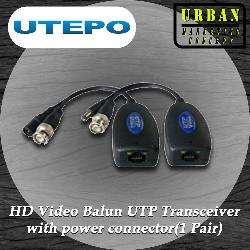 UTEPO [UTP101PV-HD] Single Channel Analog HD Video Balun Twisted ...