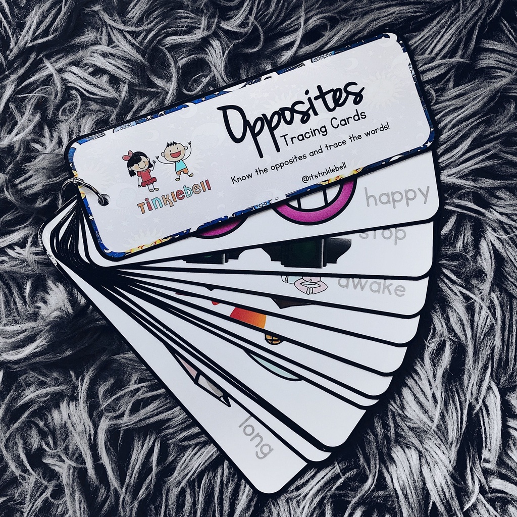 Opposites Tracing Flipcards | Shopee Malaysia