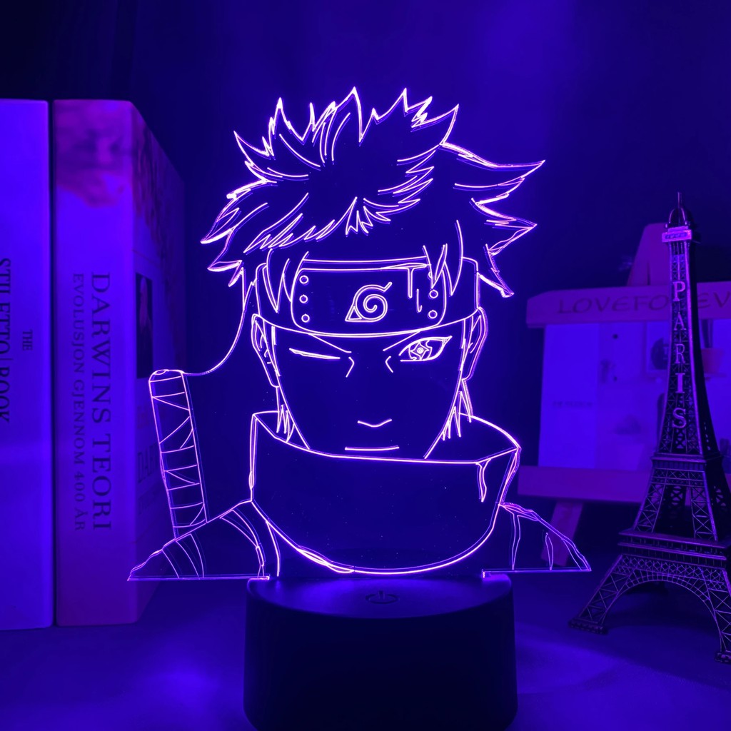3D LED Lamp Anime Naruto Night Light Uchiha Shisui Figure 3D LED Lamp ...