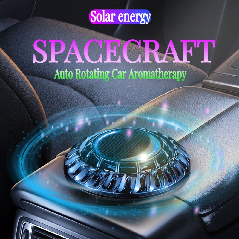 UFO Rotary Air Freshener Car Perfume Holder Solar Turbine Rotary ...