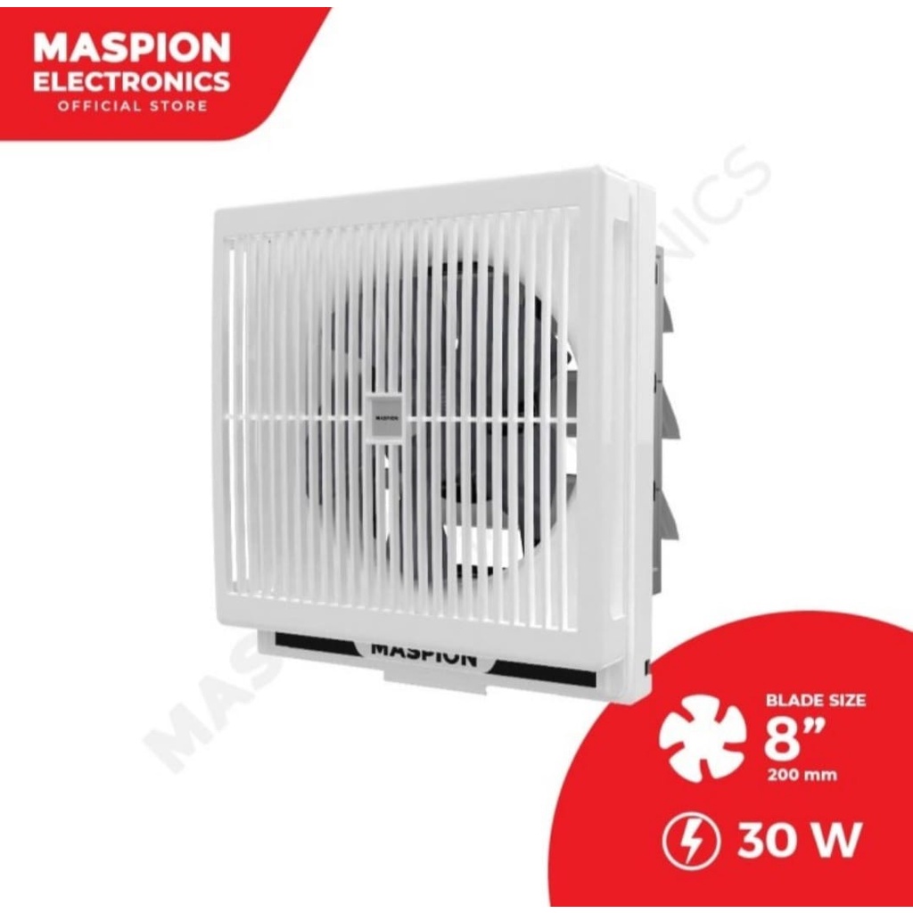 Exhaust Fan Maspion MV 200 NEX 8" Wall Hexos Ventilation Wall Fan Hexos ...