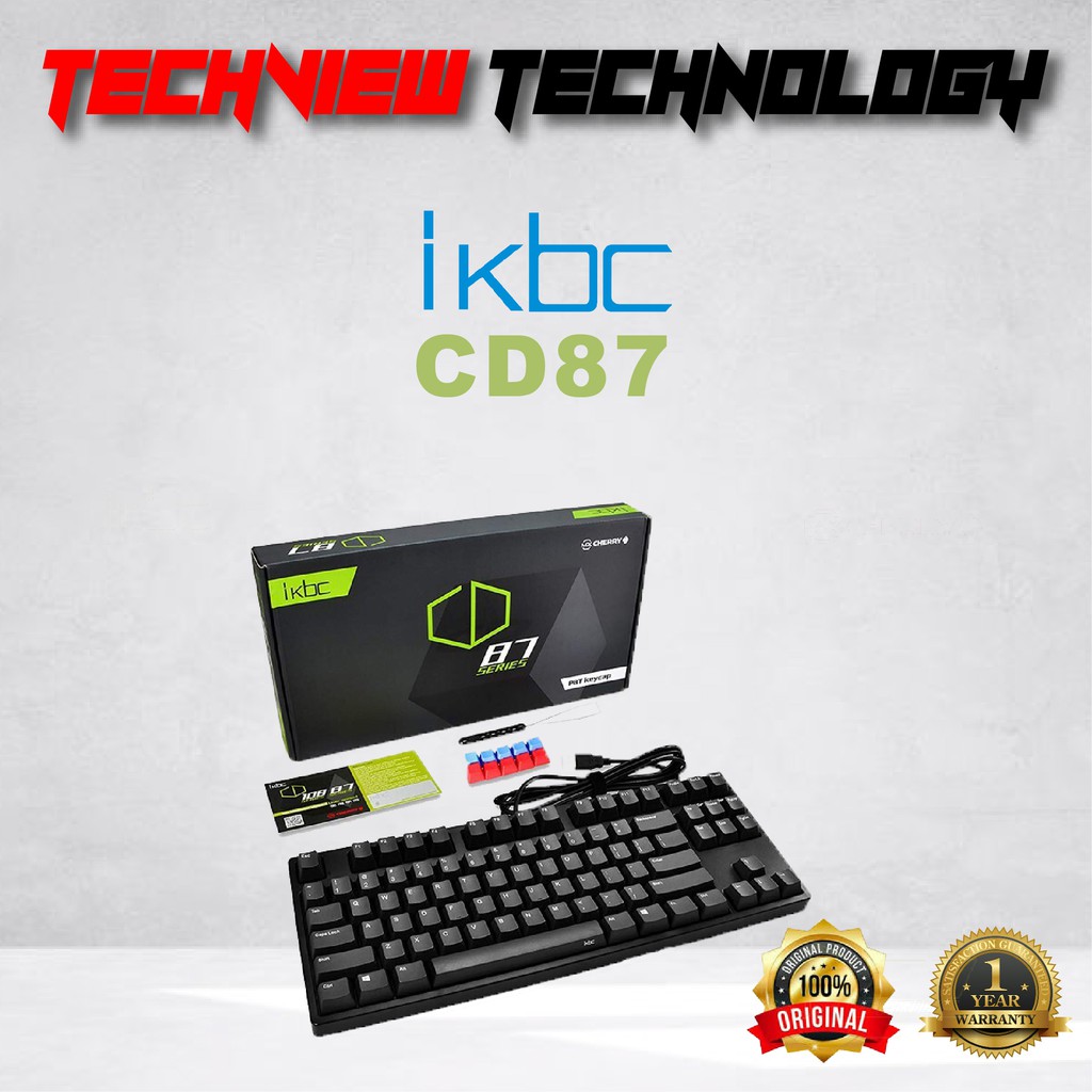 IKBC CD87 TKL NON LED PBT KEYCAPS MECHANICAL KEYBOARD (BLUE SWITCH, BROWN SWITCH, RED SWITCH ...