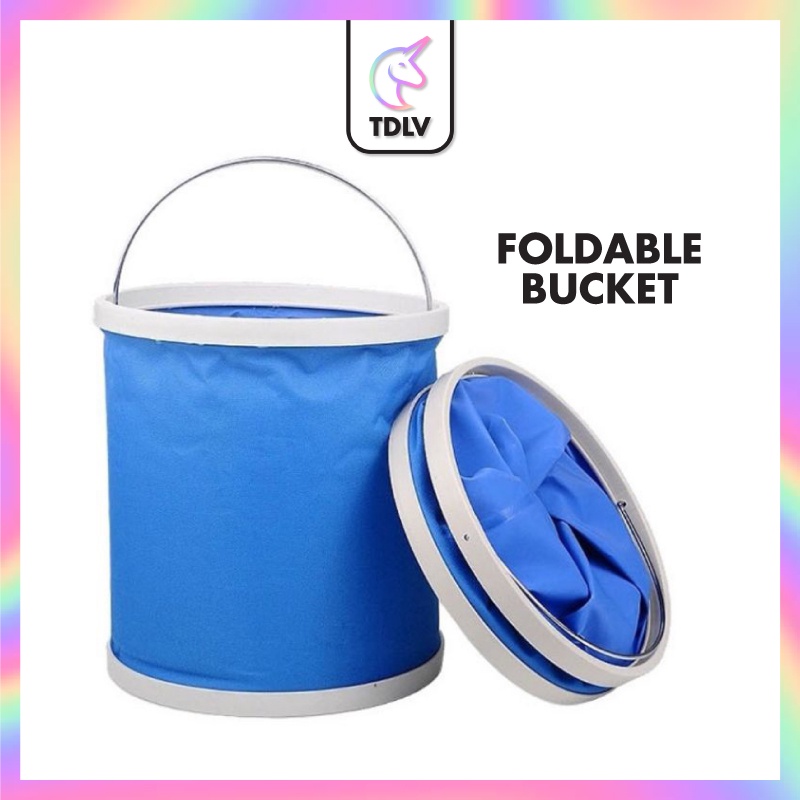TDLV Foldable Water Bucket Car Wash Water Pail Fishing Camping Bucket ...