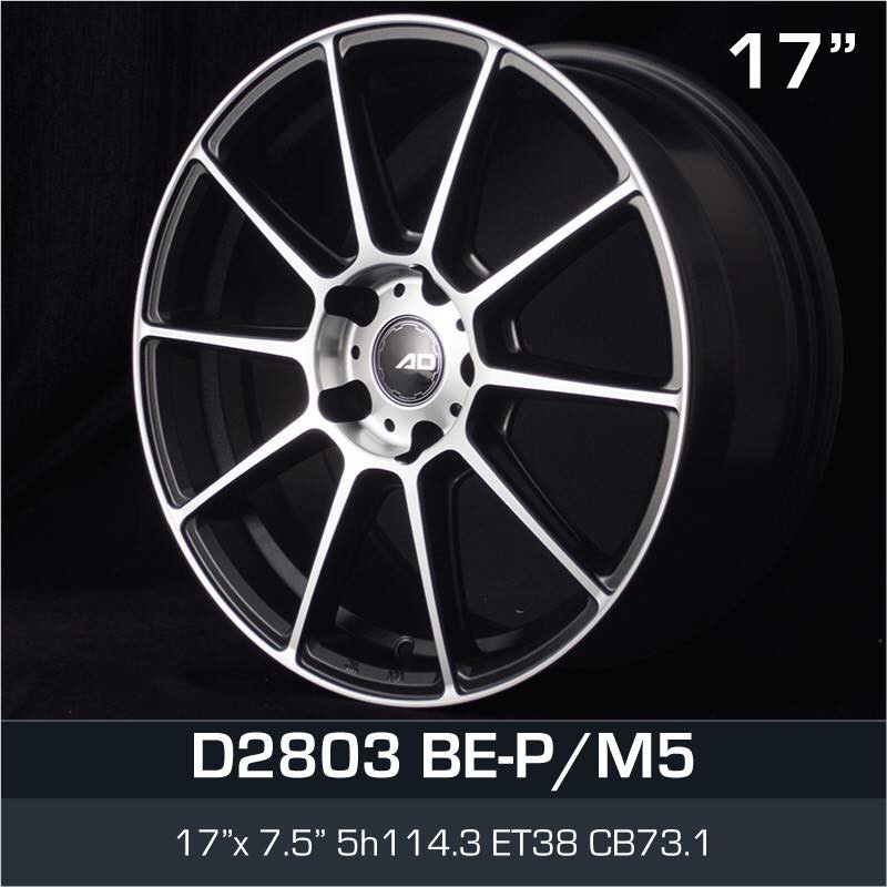 AD 17 inch 7.5JJ 5X114.3 ET38 ORI CAR SPORT RIMS WHEELS D2803 | Shopee ...