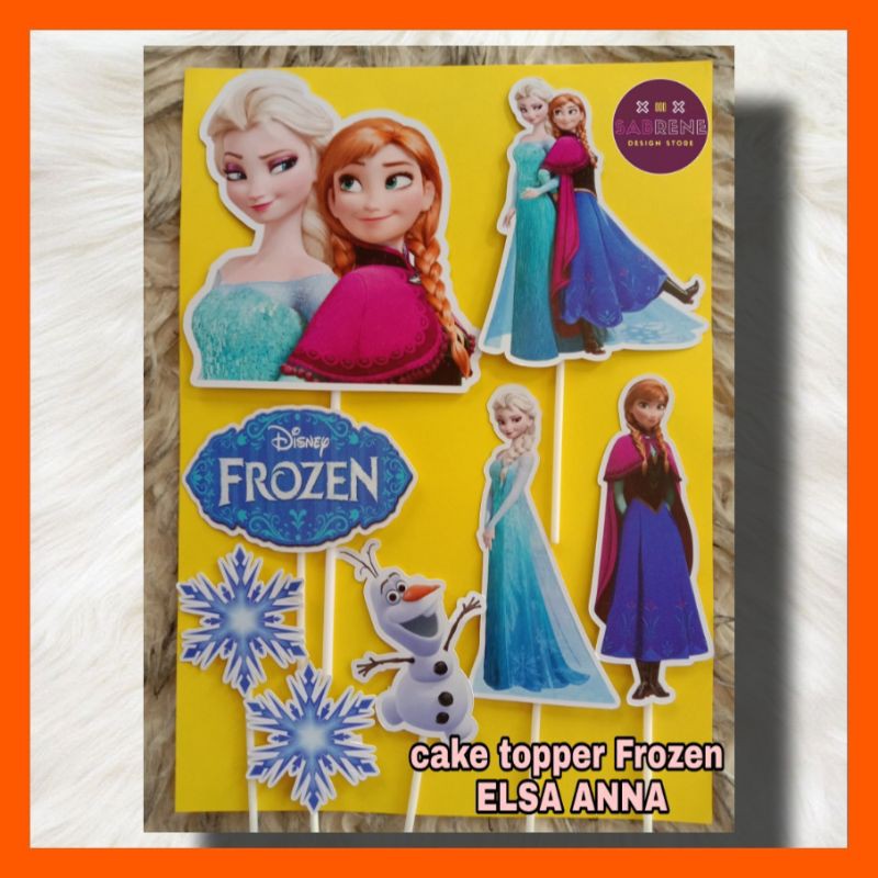 FROZEN ELSA ANNA CAKE TOPPER READY STOCK | Shopee Malaysia