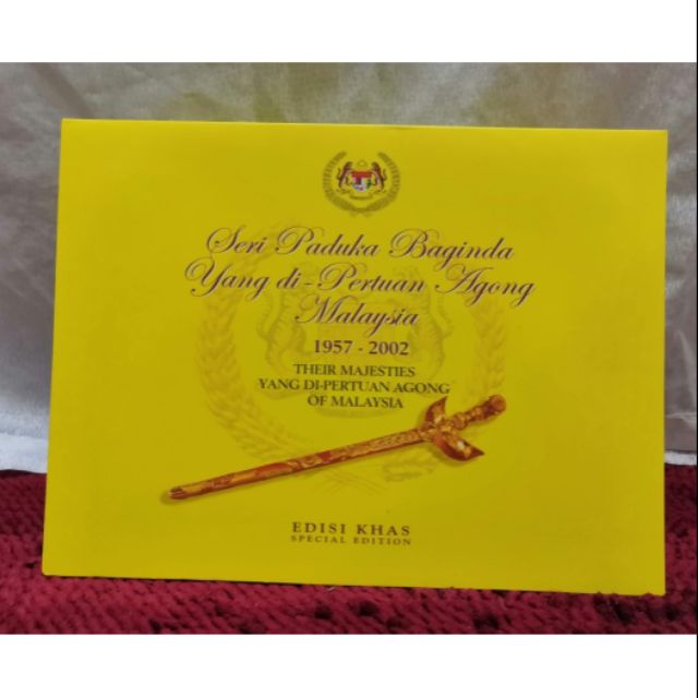 Setem Edisi Khas Yang di-Pertuan Agong Malaysia 1957~2002 | Shopee Malaysia