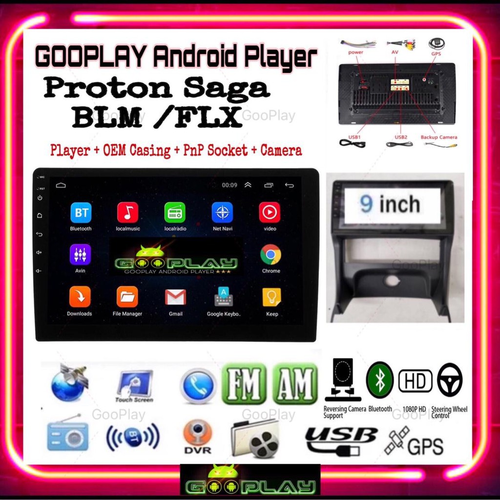 ANDROID PLAYER WITH PROTON SAGA BLM / FLX PLAYER CASING , PLUG AND PLAY ...