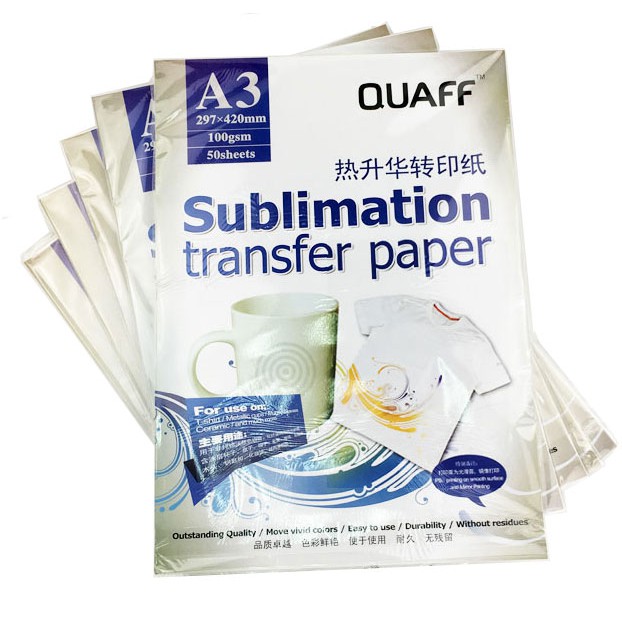 A3 QUAFF Sublimation Transfer Paper (50PCS) | Shopee Malaysia
