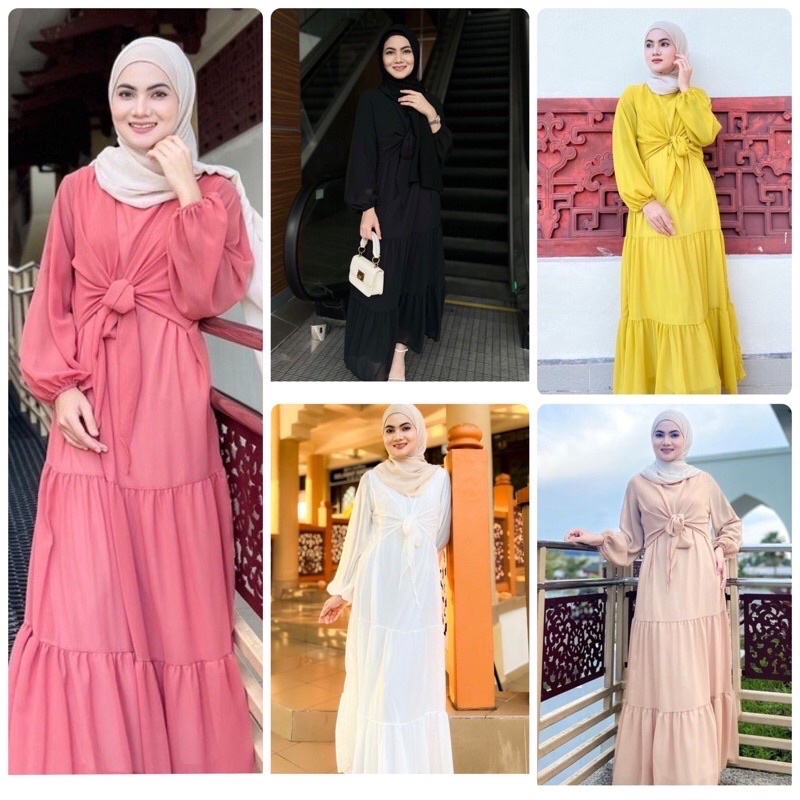 READY STOCK 🔥 HOT ITEM 🔥 DRESS JUBAH LOOSE LABUH LONG DRESS BERTALI ...