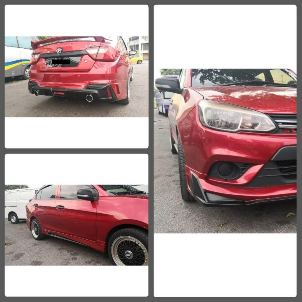 Proton Saga VVT BT Mk4 2016 Drive 68 Skirting Body Kit PU Ready Stock ...