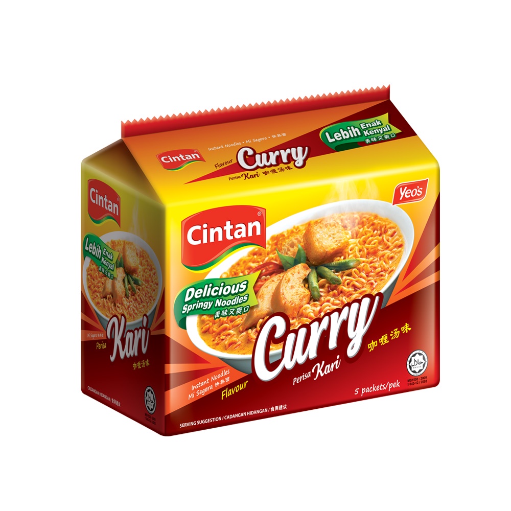 CINTAN Mi Segera Kari Instant Noodles (5's) | Shopee Malaysia