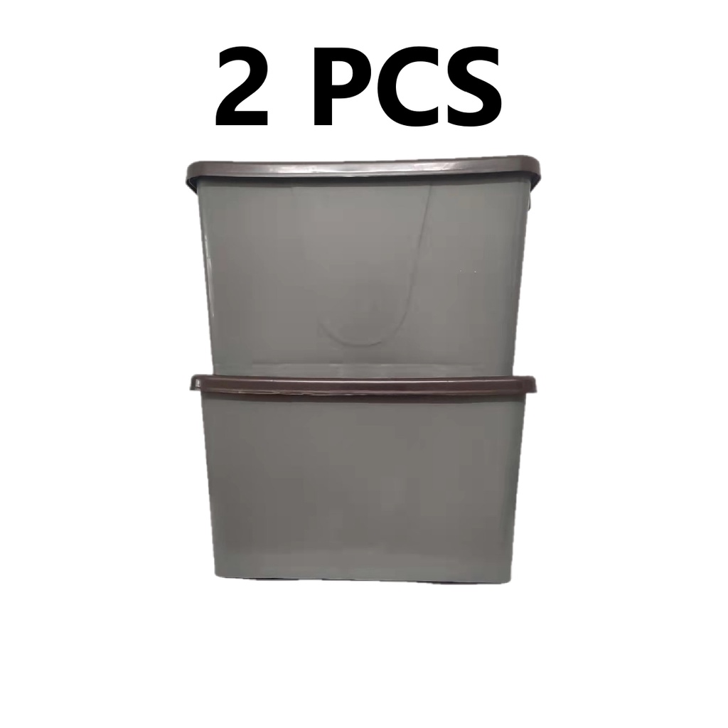 [NEW] BIG 95L HEAVY DUTY PLASTIC STORAGE BOX WITH WHEELS / [BESAR] 95L ...