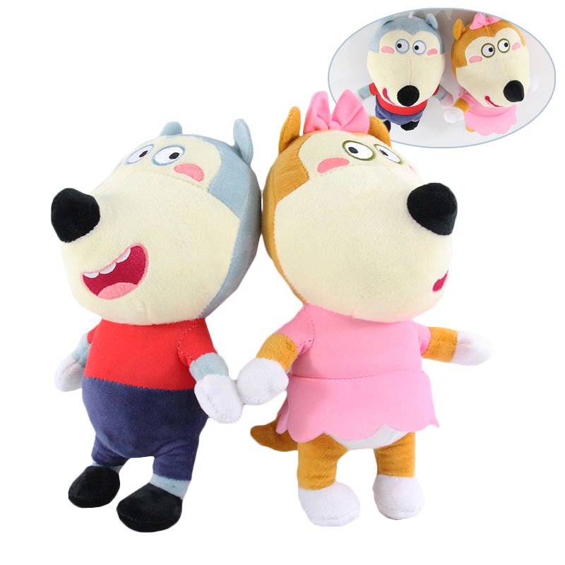 Wolfoo And Lucy Plush Toy Set 25cm Cute Stuffed Cartoon Dolls For Kids ...
