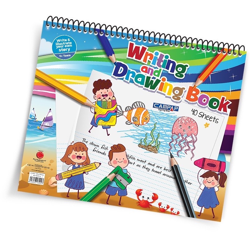 CAMPAP Spiral Writing and Drawing Book, 323x273mm 40 Sheets (CA3224 ...