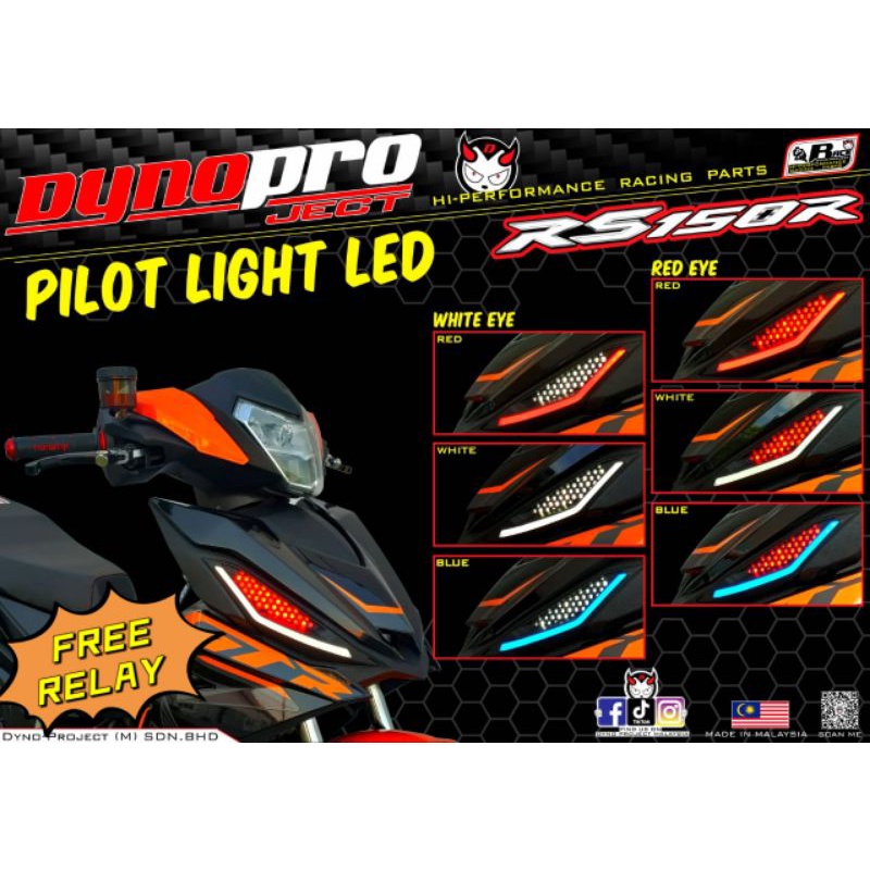 DYNO PRO RS150 PILOT LAMP FREE RELAY LED MATA GABAN RS150 POSITION LAMP ...
