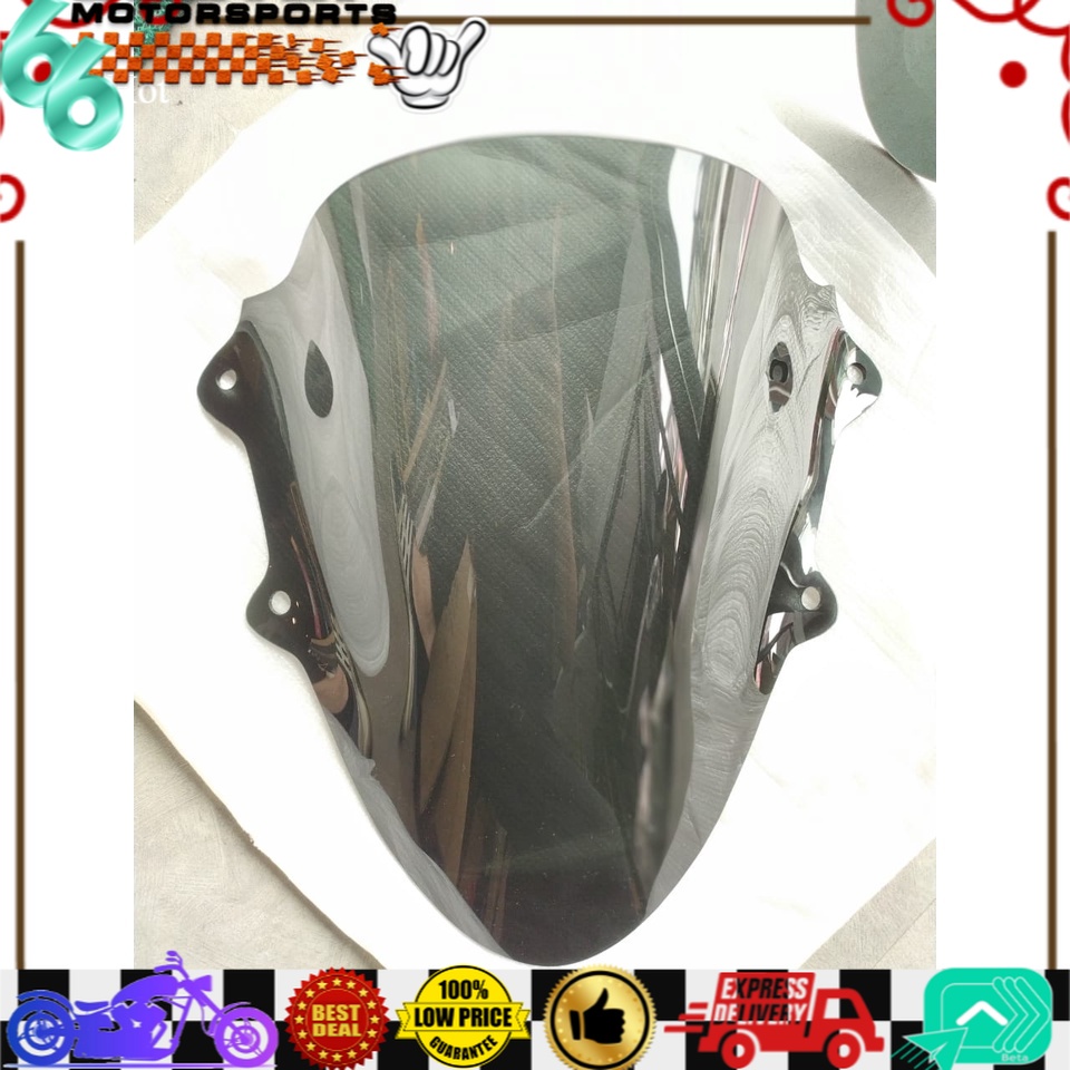 VISOR R15 V3 R15V3 WINDSHIELD RACING BUBBLE SMOKED TINTED WINDSCREEN ...