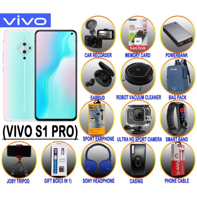 VIVO S1 PRO [8GB RAM 128GB] 🎁 FREE GIFTS 🎁Original Vivo Malaysia ...