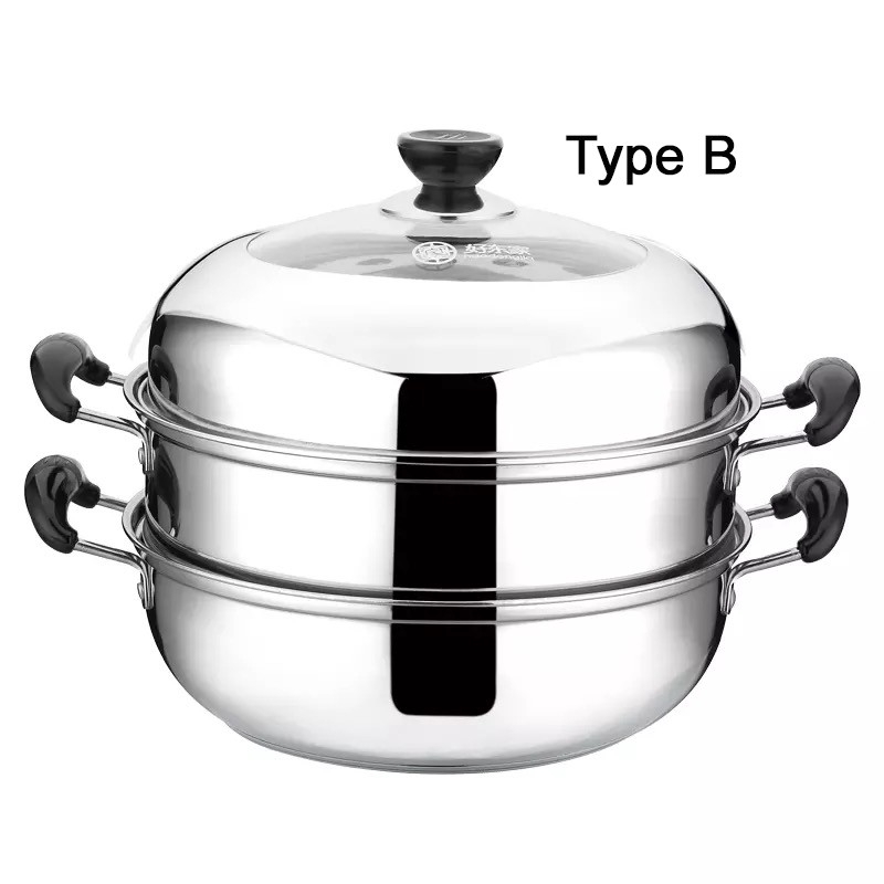 Multilayer Pot Set Stainless Steel Steamer Pot Steamboat Hotpot Cooker ...