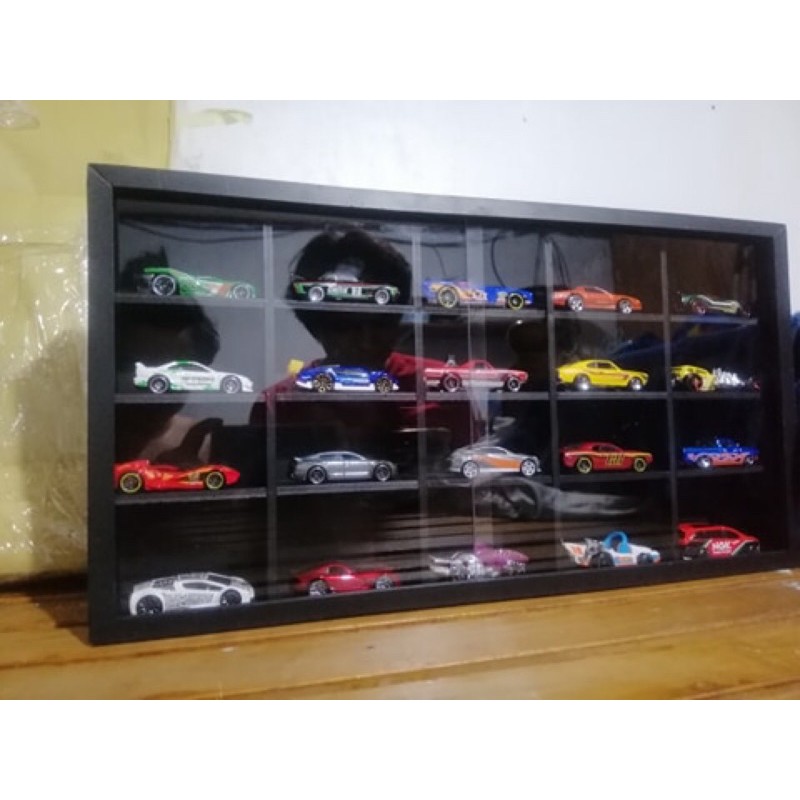 diecast 1:64 scale display case cabinet hotwheels tomica | Shopee Malaysia