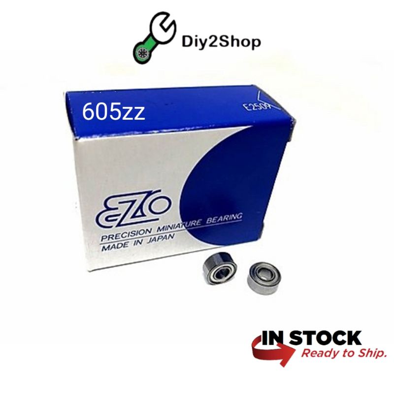 EZO 605 ZZ (5mm x 14mm x 5mm ) Ball Bearing 100% Made In JAPAN | Shopee Malaysia