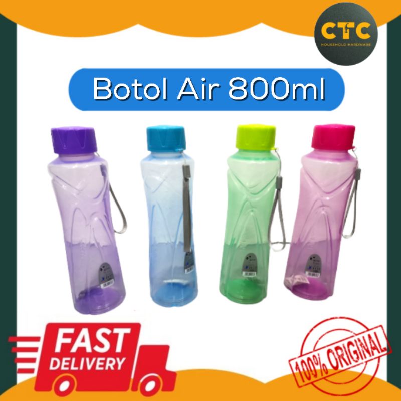 Botol Air 800ml / Botol Air Plastik / Water Bottle / Plastic Water ...