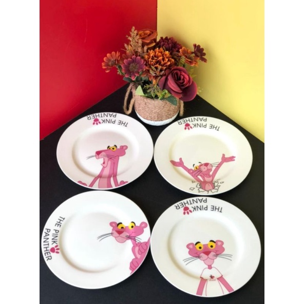 (Ready Stock) Pink Panther 8" Ceramic Plate | Shopee Malaysia