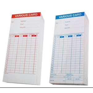Timekeeping cards (1 stack=100 sheets) | Shopee Malaysia