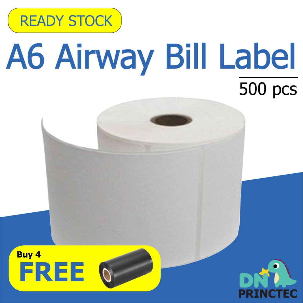 A6 Airway Bill AWB Shipping Label (500pcs per roll) | Shopee Malaysia