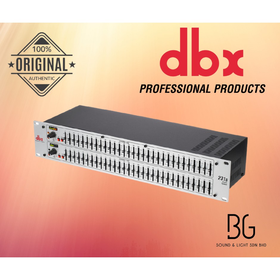 dbx dbx231s Dual Channel 31-Band Equalizer | Shopee Malaysia