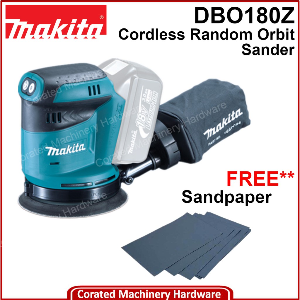[CORATED] Makita DBO180Z 18V Cordless Random Orbit Sander (1 Year ...