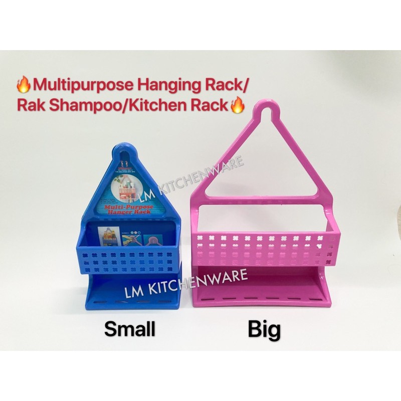 MULTIPURPOSE HANGING RACK PLASTIC/RACK SHAMPOO/KITCHEN RACK/GANTUNG ...