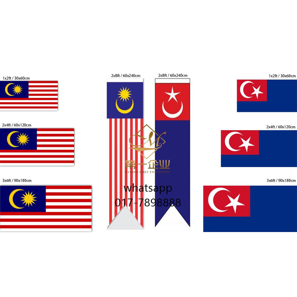 (Polymesh) Bendera Malaysia/Johor Malaysia Flag 2x4,3x6 *READY STOCK* | Shopee Malaysia