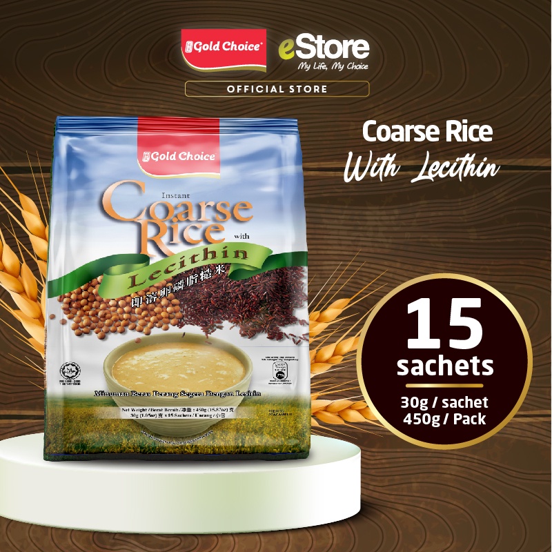 GOLD CHOICE Instant Coarse Rice With Lecithin - (30g X 15'S) [Cereal ...