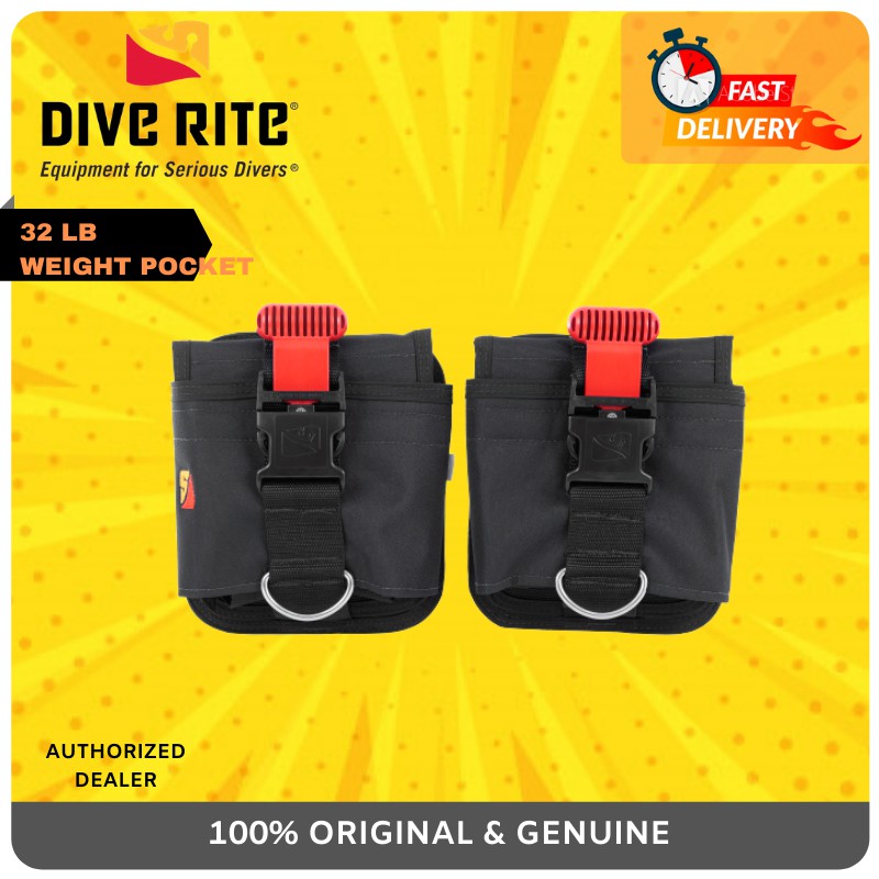 🔥100% ORIGINAL🔥 DIVE RITE 32 LB QB Weight Pockets | Shopee Malaysia