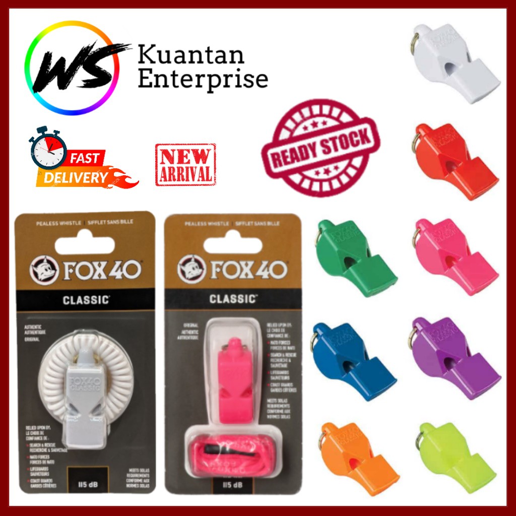 💯【100% Original】🔥Fox 40 Classic Whistle/Wisel🔥 (115db) | Shopee Malaysia