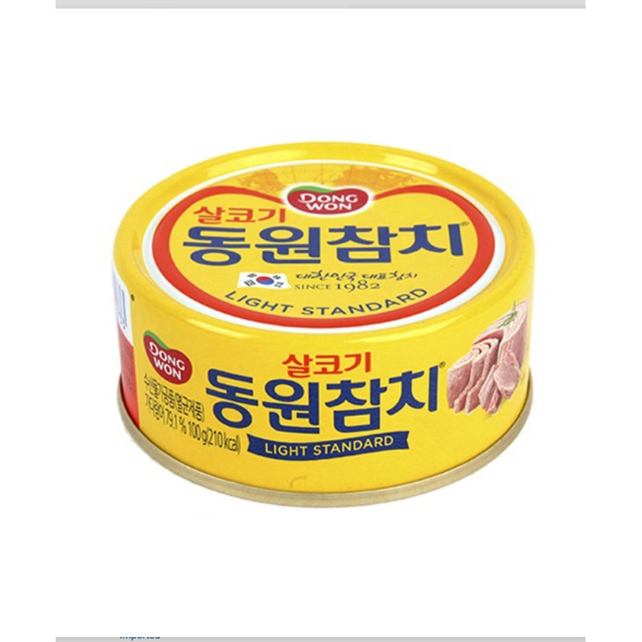 DONGWON TUNA LIGHT STANDARD/MILD TUNA/LIGHT TUNA W MAYONNAISE/HOT PEPPER TUNA/RED PEPPER TUNA ...