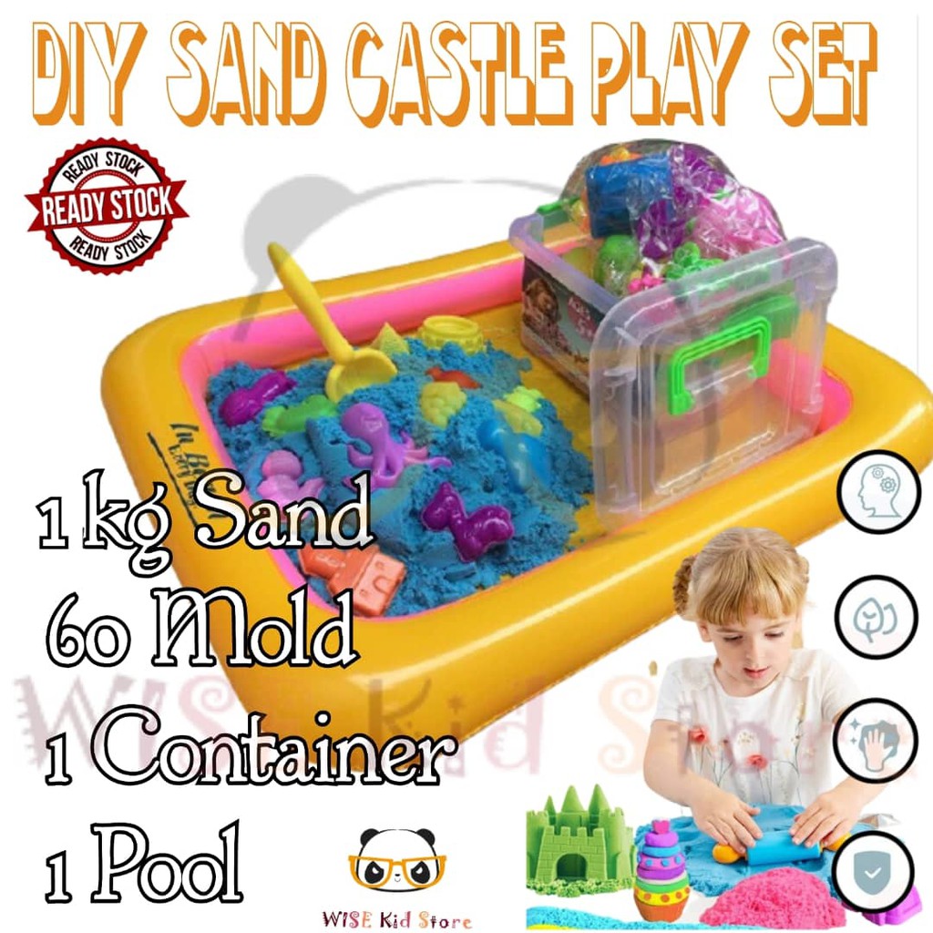 🇲🇾Ready Stock🇲🇾 Space Toy 1kg Play Sand Set Pasir Mainan Dulang Kanak ...