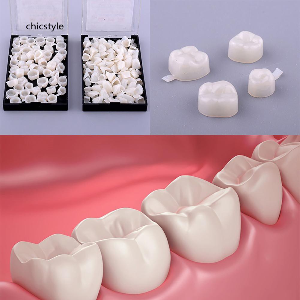 50Pcs Dentistry Oral Dental Temporary Posterior Anterior Teeth Crown ...
