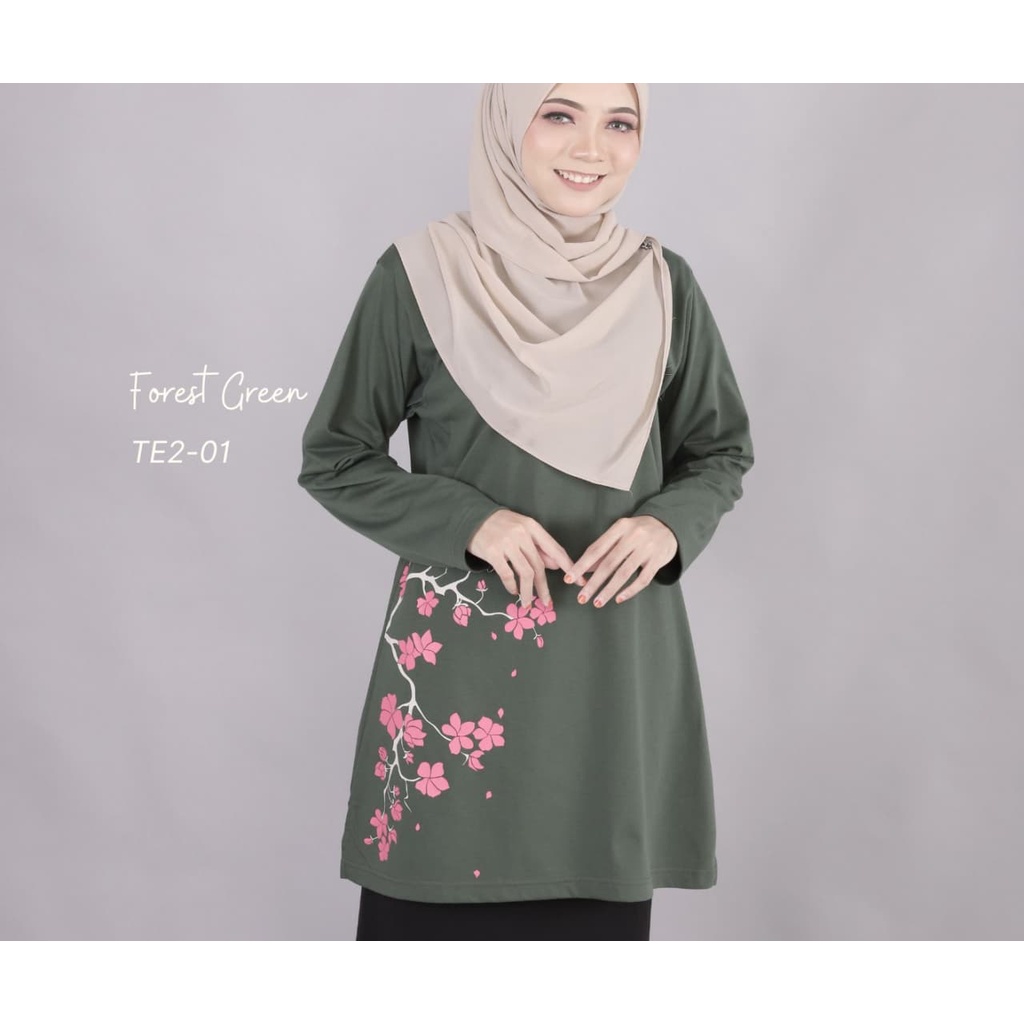 [ OFFER RM19 ] Tshirt Labuh Muslimah Empire -TE2-01 (Forest Green ...