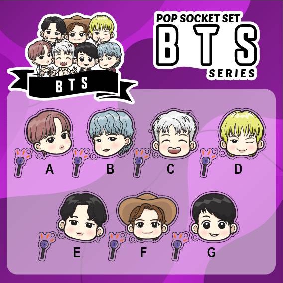 Pop SOCKET BTS/ARMY/POP SOCKET BANG TAN/PTD/POP SOCKET ARMY/RM/JUNG ...