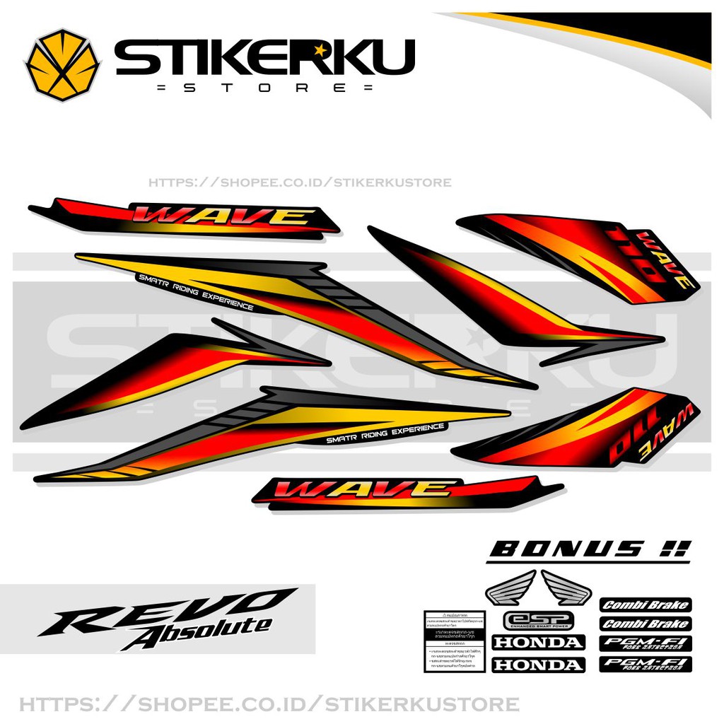 Revo ABSOLUTE STRIPING/REVO STICKER/REVO 110 STRIPING/REVO ABSOLUTE ...