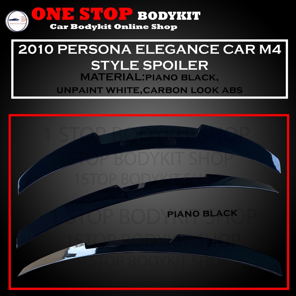 PROTON PERSONA 2008 M4 STYLE CAR SPOILER ABS SKIRT LIP BODYKIT(UNPAINT ...