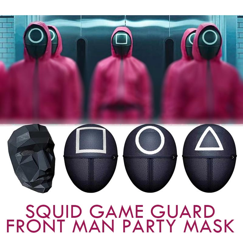 READY STOCK Squid Game Guards Square Circle Triangle Front Masked Man ...