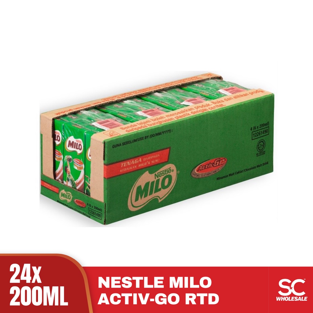 Nestle Milo Activ-Go RTD 200ml x 24s | Shopee Malaysia