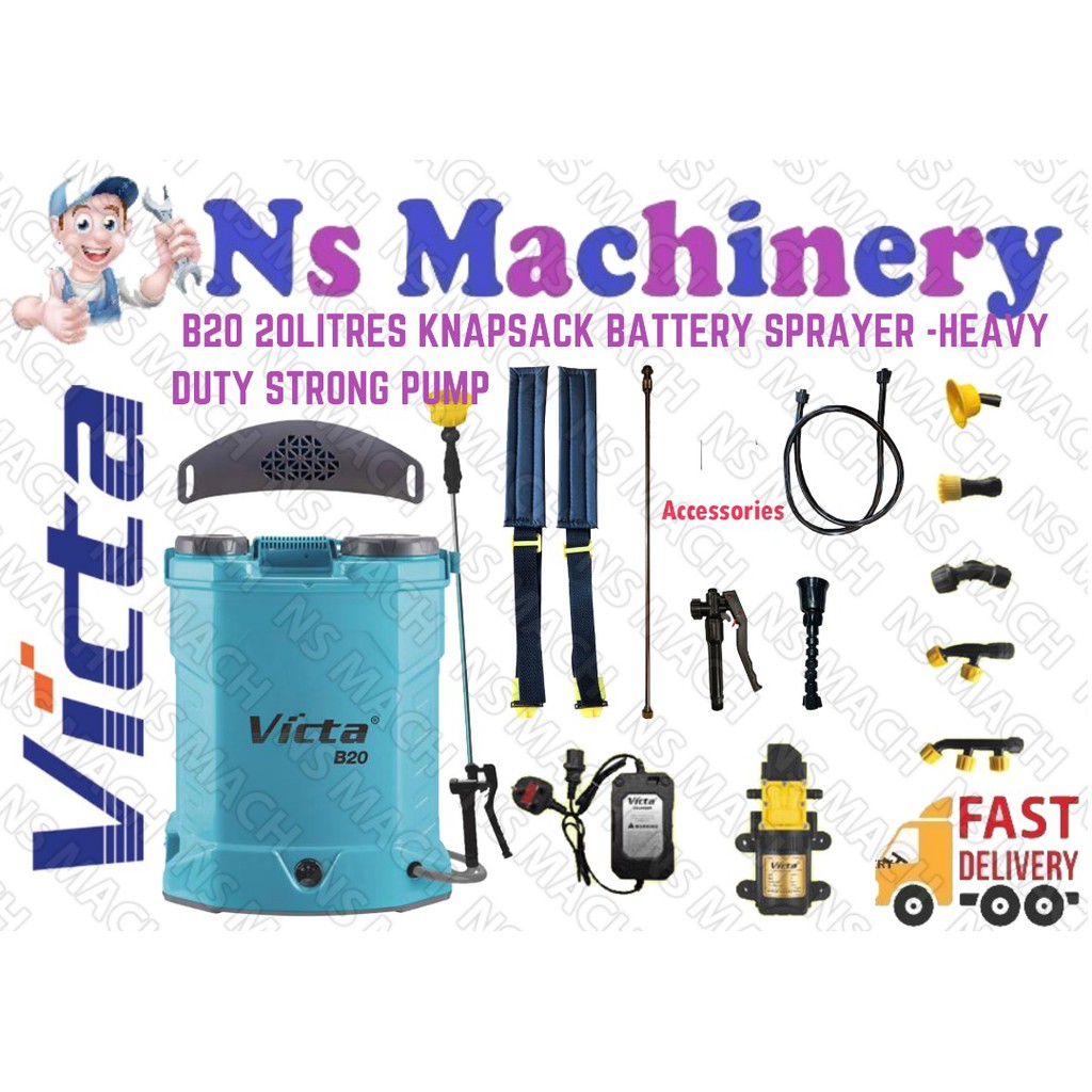 VICTA B16 16LITRES KNAPSACK BATTERY SPRAYER PAM RACUN BATERI HEAVY DUTY STRONG PUMP/VICTA B20 ...