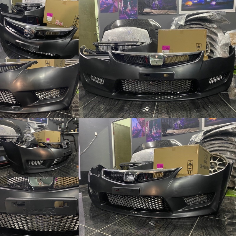 (NEW) PP TYPE R FRONT BUMPER COPY ORI FOR CIVIC FD | Shopee Malaysia